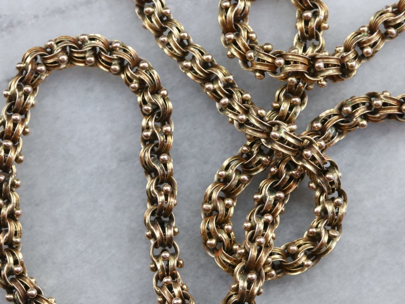 Victorian Gold Link Chain Necklace Ornate Victorian Chain | Etsy