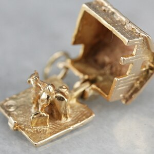 Farmhouse Barn Gold Charm, Farmer's Daughter Charm, Vintage Farm Charm ...