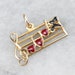 Gold Do Ray Me Musical Scale Charm, Yellow Gold Enamel Pendant, Musical ...