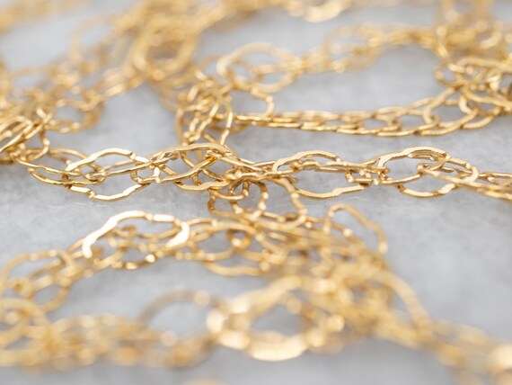 Long Twisted Link Chain, 18K Gold Chain, Pendant Chai… - Gem