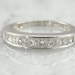 Channel Set, Square Cut Diamond Band - Etsy