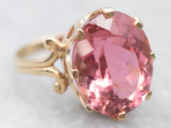 Pink tourmaline solitaire ring store