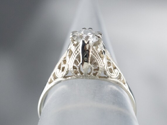 Ostby Barton Diamond Solitaire Ring, 14K White Gold A… - Gem