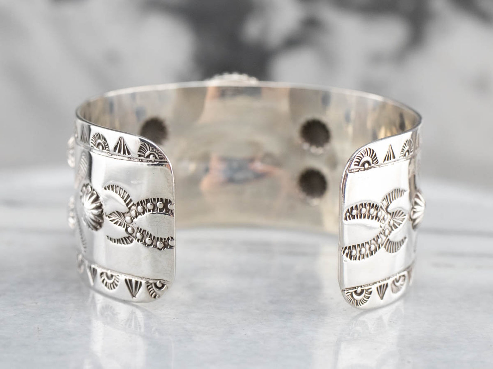 Dendritic Agate Sterling Silver Cuff Shazar Stone Cuff - Etsy