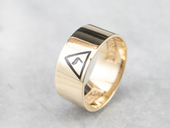 14th Degree Scottish Rite Masonic Ring with Latin Mot… - Gem