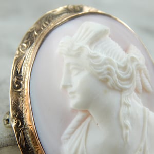 Antique Conch Shell Cameo in Rose Gold Frame 613ARZ-R - Etsy