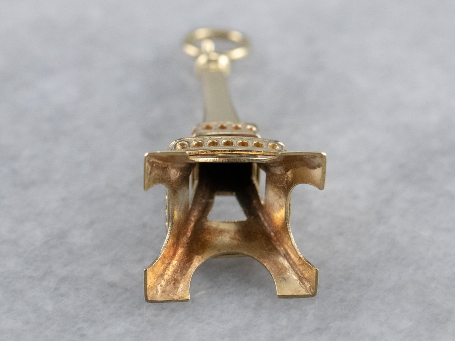 14K Gold Eiffel Tower Pendant Paris Pendant Parisian - Etsy