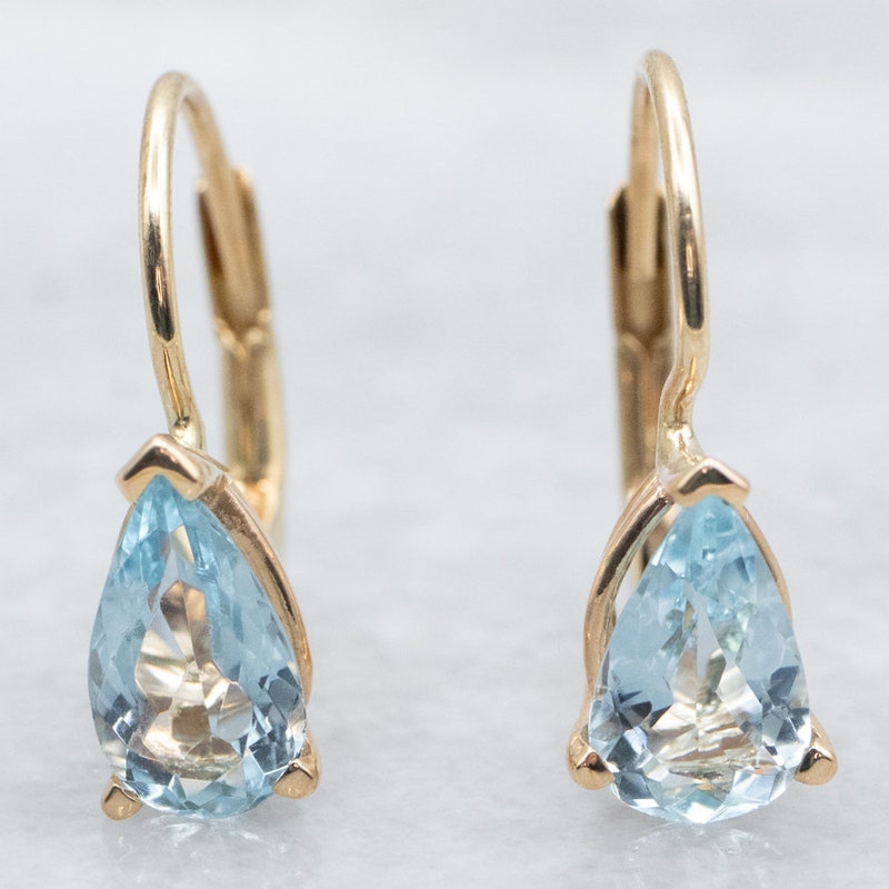 Pear Shaped Drop Earrings - Etsy