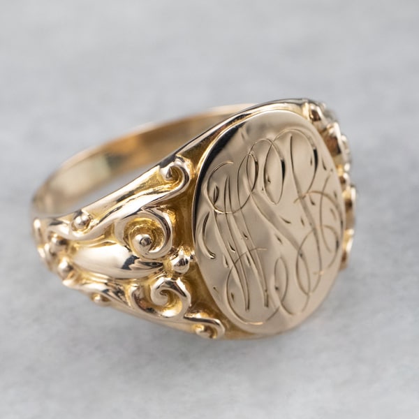 Monogram Ring - Etsy