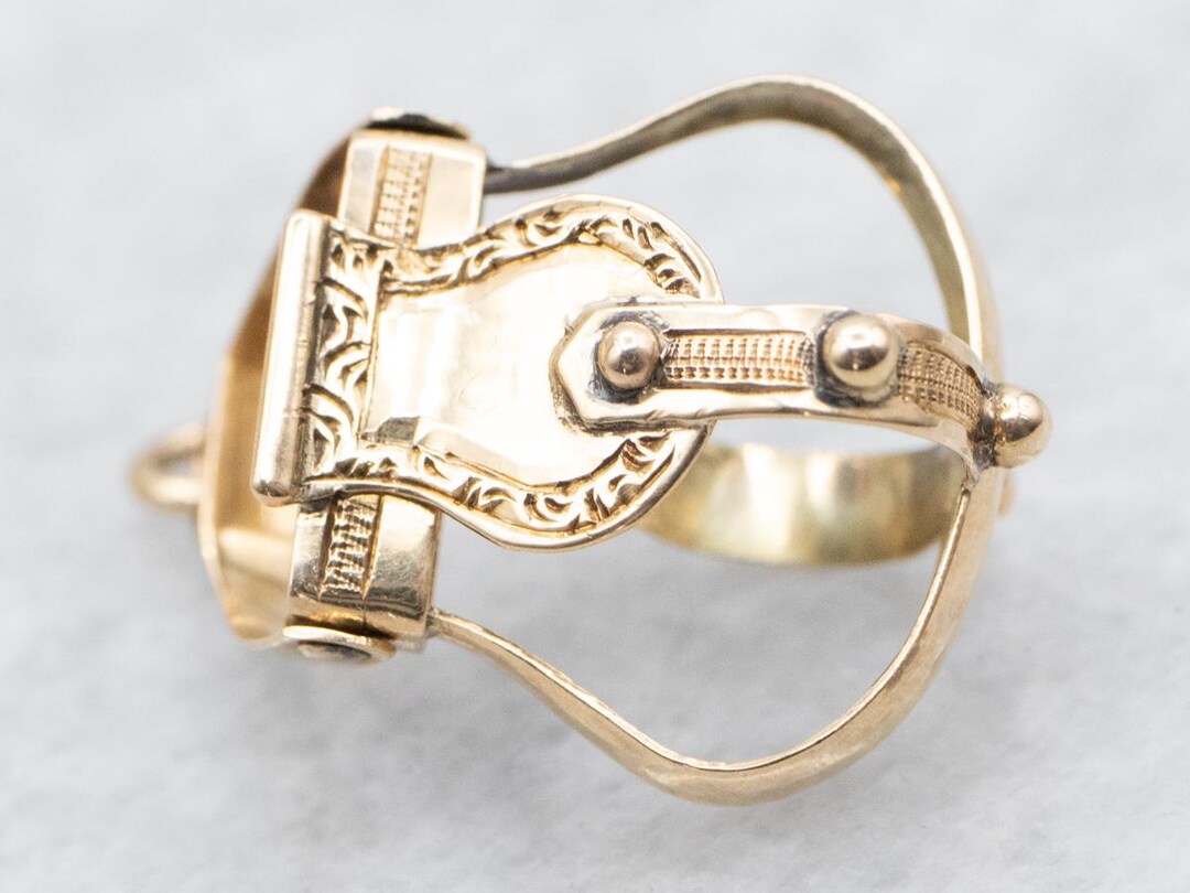 Ornate Gold Buckle Charm, Vintage Gold Charm, Charm Pendant, Charm ...