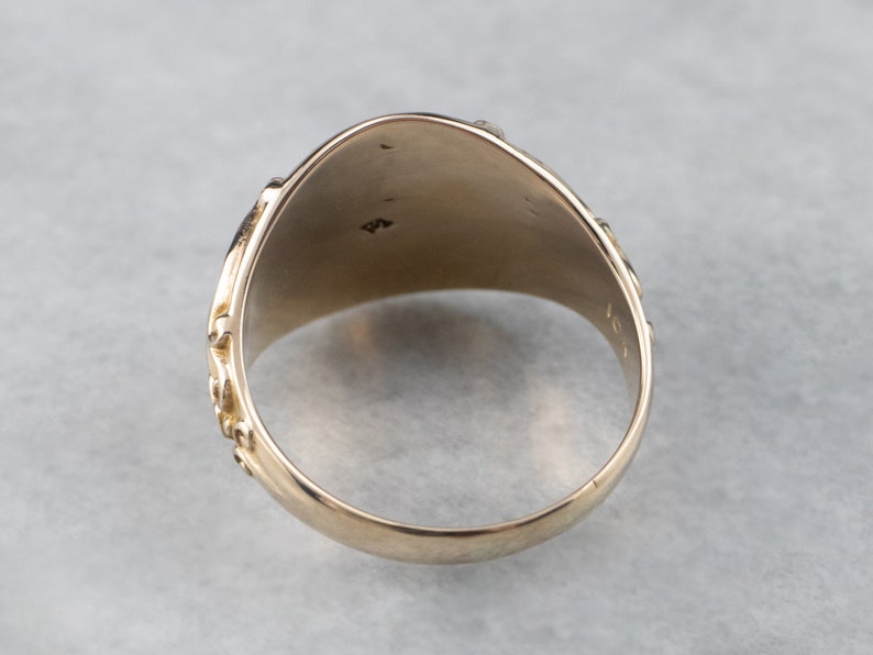 Unisex Victorian Gold Signet Ring Antique Monogram Ring | Etsy