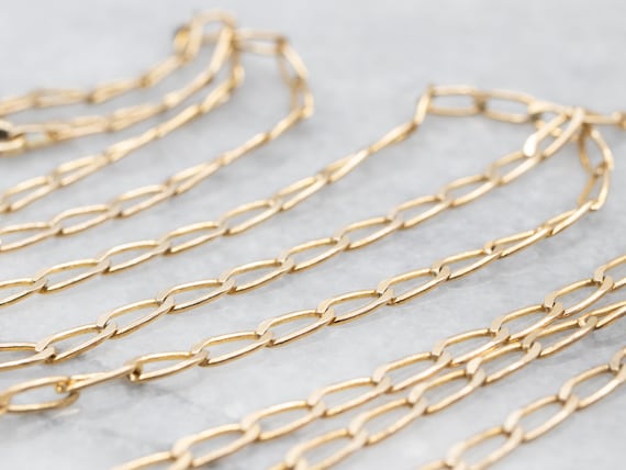 Oval link Curb Chain Yellow Gold Chain Wide Curb Chain 24 Inch Chain Pendant Chain Layering Chain Unisex Cuban Chain A31376 Etsy