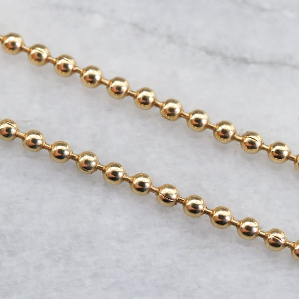 Yellow Ball Necklace - Etsy