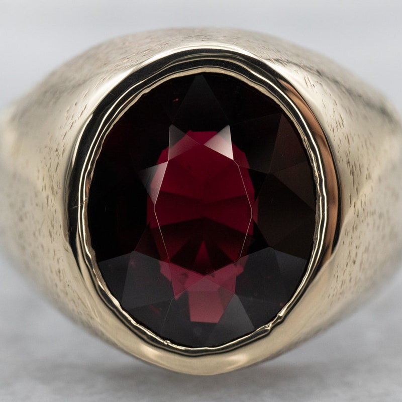 Mens Garnet Ring - Etsy