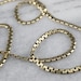 14K Gold Boston Link Chain, Flat Chain, Layering Necklace, Gift for Her ...