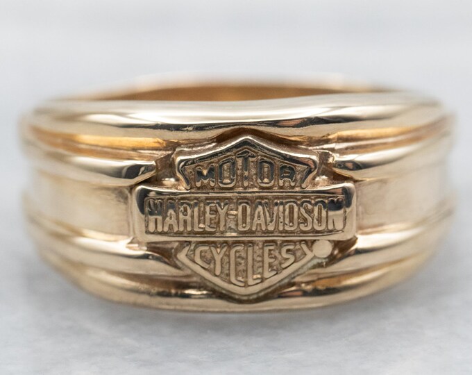 Gold Harley Davidson Ring, Yellow Gold Ring, Harley Davidson Ring ...