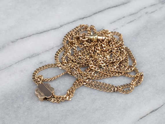 Antique Victorian Watch Chain, Victorian Lariat Chain… - Gem