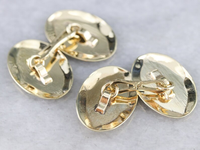 Early Retro Era Cufflinks Yellow Gold Cufflinks Vintage - Etsy