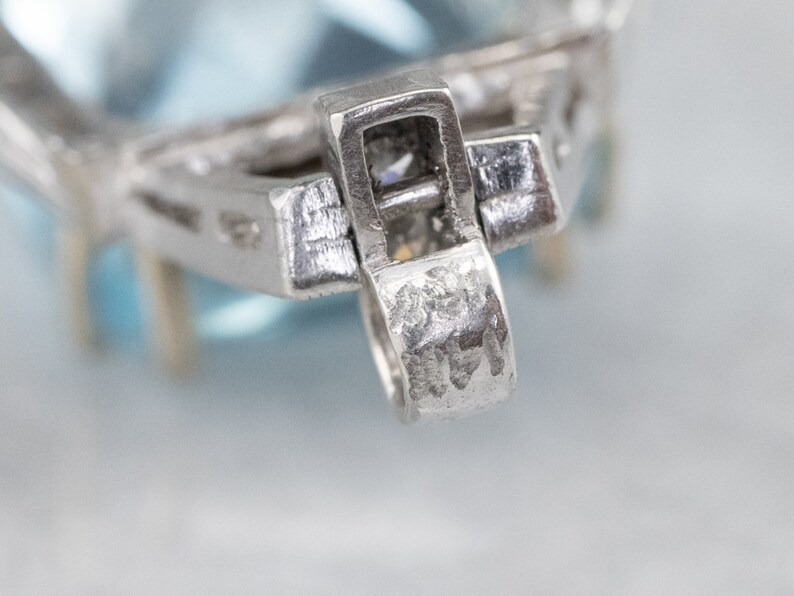 Spectacular Natural Blue Topaz, Diamond and Ruby Pendant From the Art ...