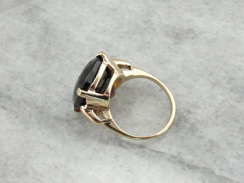 Earthy and Rich Dravite Tourmaline Cocktail Ring LXDACU | Etsy