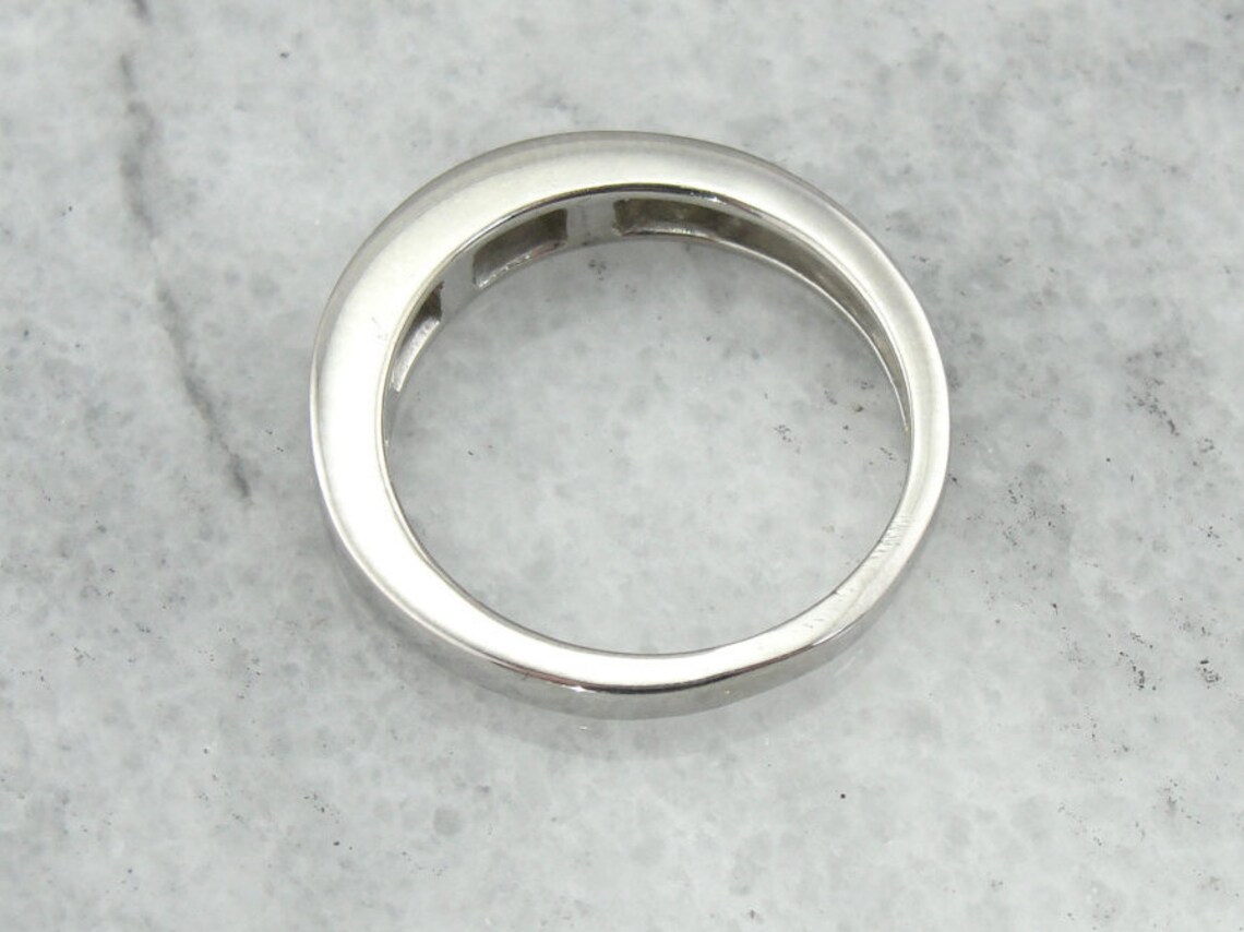 Channel Set, Square Cut Diamond Band - Etsy