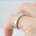 Channel Set, Square Cut Diamond Band - Etsy