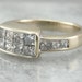 No Illusions: Magic Set Modernist Square Cut Diamond Cocktail Ring - Etsy