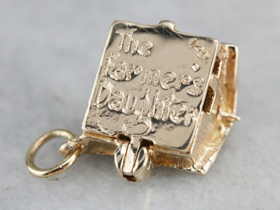 Farmhouse Barn Gold Charm, Farmer's Daughter Charm, V… - Gem
