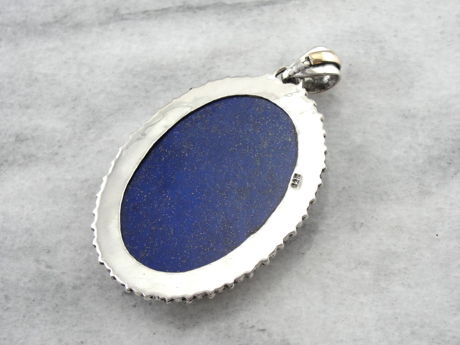 Deepest Ocean Blue: Dark Lapis Lazuli Statement Pendant W0JXAQ-P - Etsy