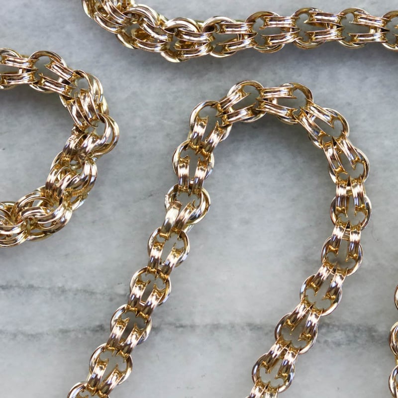 Double Link Chain - Etsy