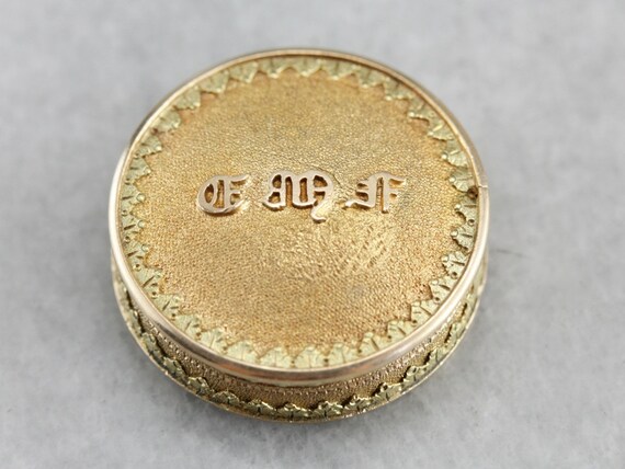 Antique Pill Box, Monogramed Pill Box, Victorian Pill… - Gem