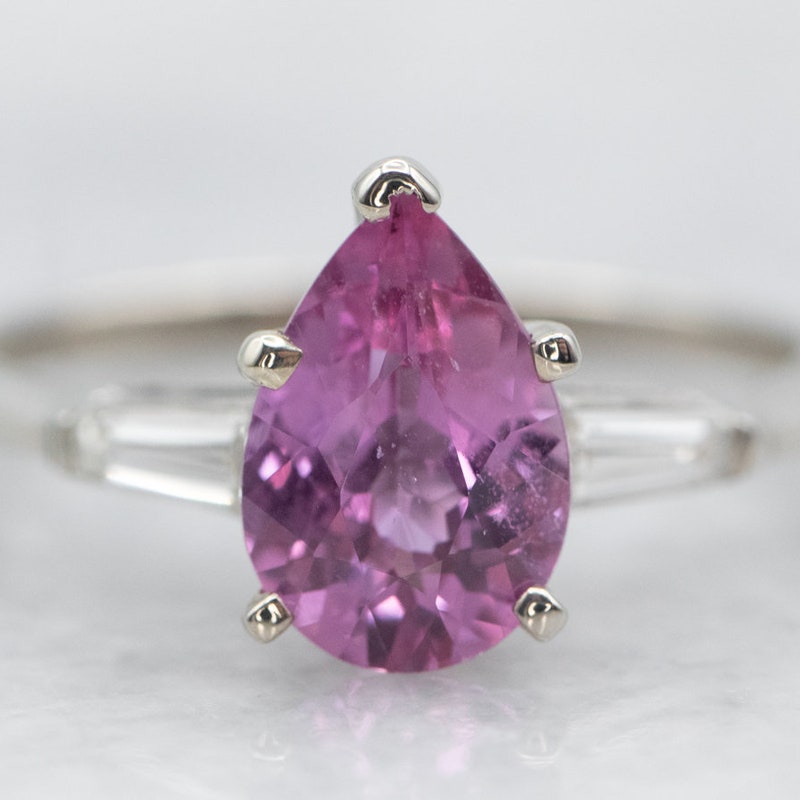 Pink Sapphire Ring - Etsy