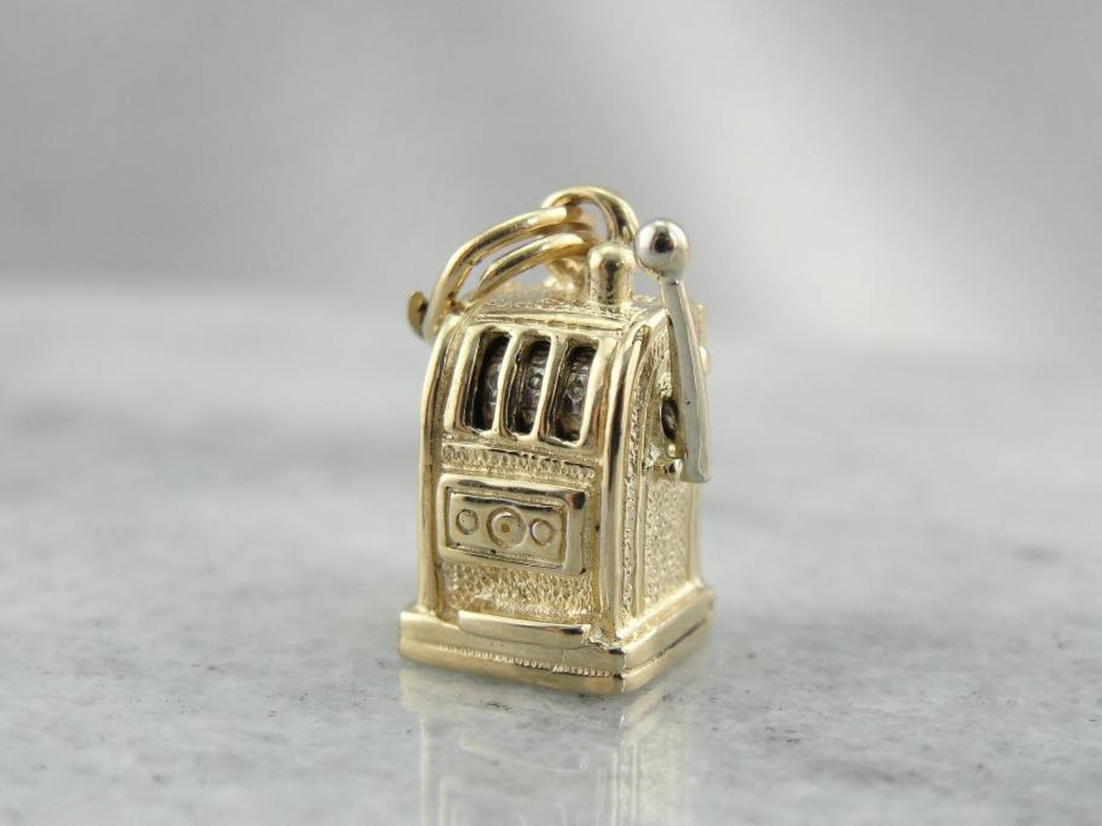 Vintage One Armed Bandit in Gold - Etsy