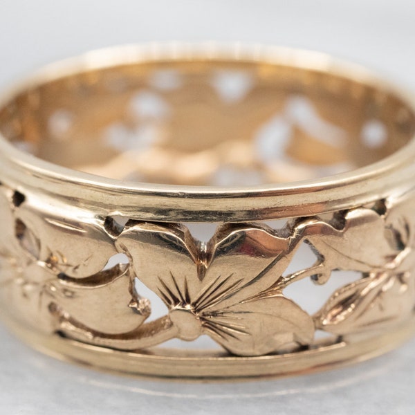 Flower Wedding Band - Etsy