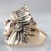 Native American Chief Gold Ring, Statement Ring, Men's Gold Ring ...