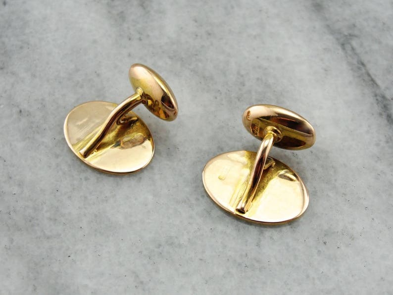 Antique Rose Gold Cufflink Monogramed Victorian Cufflinks - Etsy