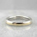 Simple Platinum and 18K Yellow Gold Mixed Metals Wedding Band P3F5L0-R ...