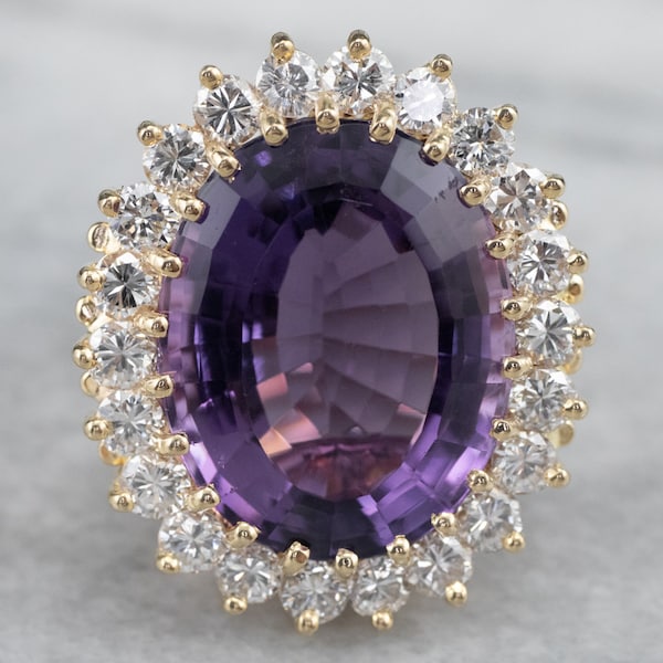 Large Diamond Ring - Etsy