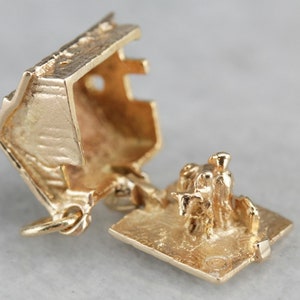 Farmhouse Barn Gold Charm, Farmer's Daughter Charm, Vintage Farm Charm ...