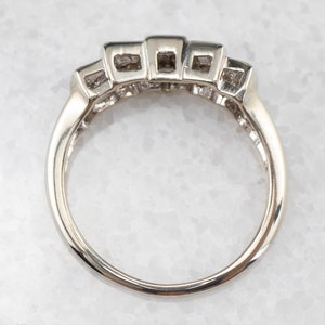 Modernist Diamond Curved Band, Diamond Stacking Ring, Nesting Band ...