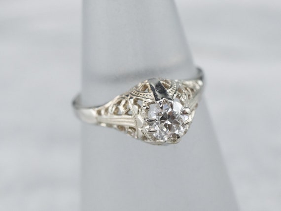 Ostby Barton Diamond Solitaire Ring, 14K White Gold A… - Gem