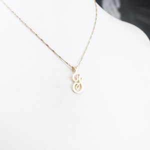 Cursive Letter "f" Pendant, "f" Initial Pendant, Signet Pendant ...