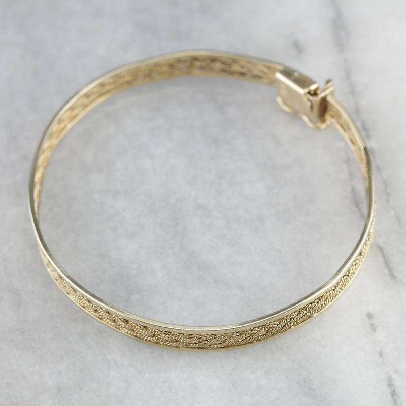 Gold Filigree Bangle - Etsy