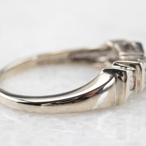 Modernist Diamond Curved Band, Diamond Stacking Ring, Nesting Band ...