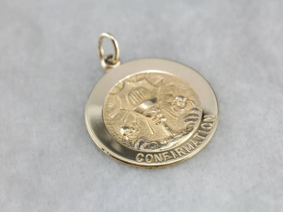 Yellow Gold Confirmation Medallion, Religious Medal, … - Gem