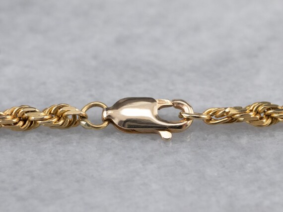 French Rope Chain, 14K Gold Chain, Gold Necklace, Hea… - Gem