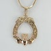 Claddagh Wreath Pendant With Bird and Celtic Knot Details 33T01C-D - Etsy