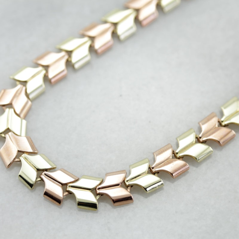 Gold Chevron Necklace - Etsy