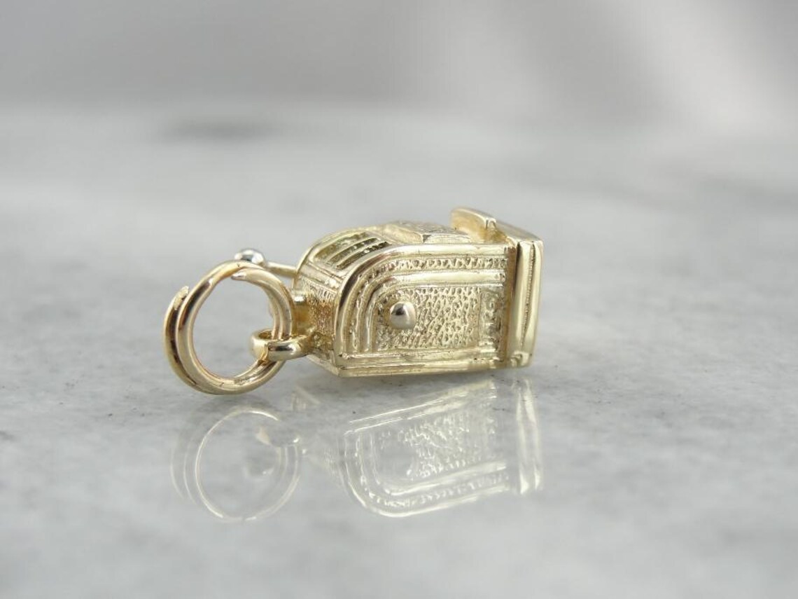 Vintage One Armed Bandit in Gold - Etsy