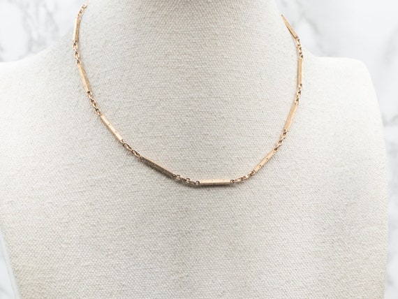 Antique Gold Watch Chain, Pattern Watch Chain, Bar Li… - Gem
